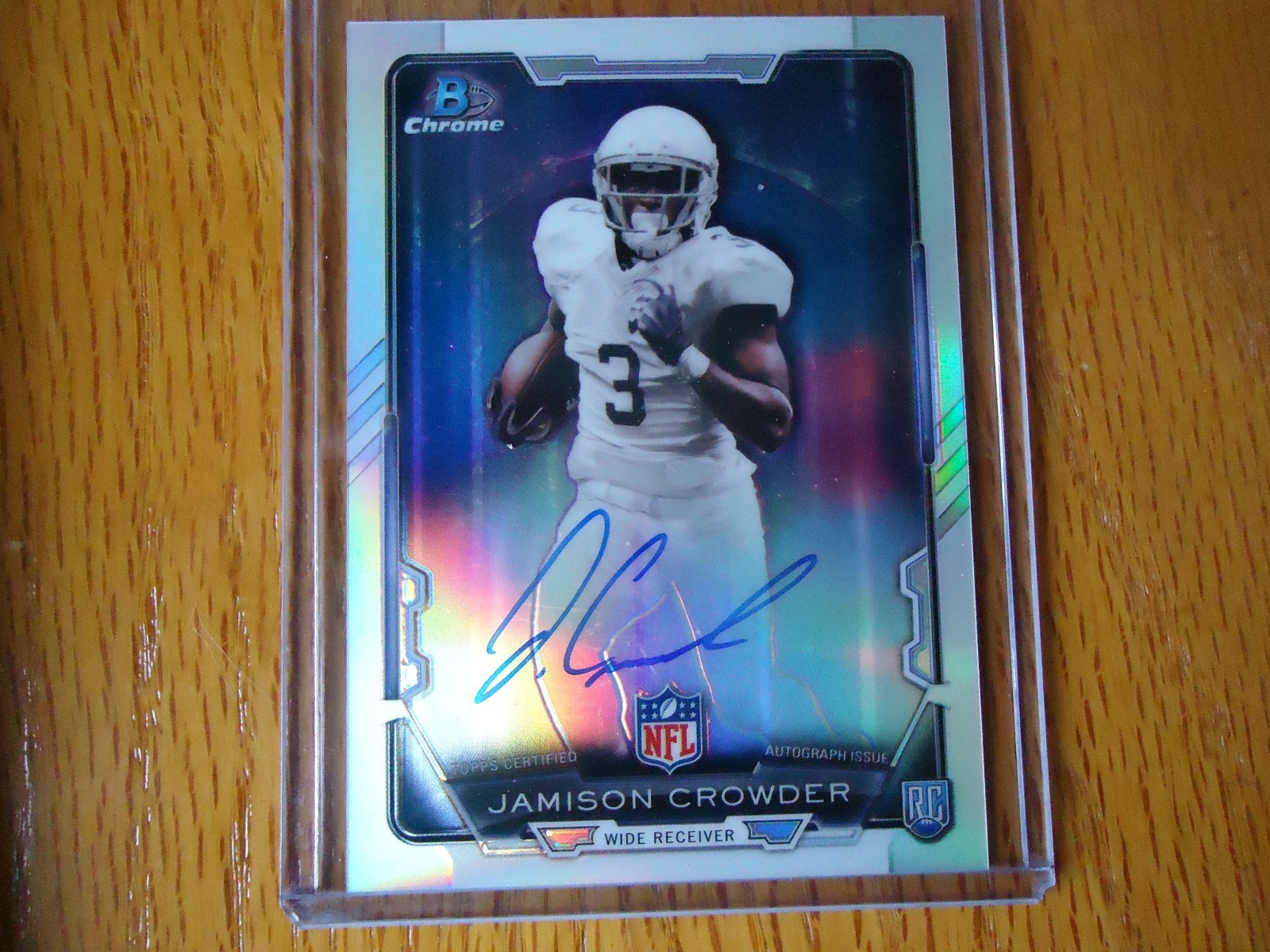 2015 BOWMAN CHROME REFACTOR AUTO ROOKIE JAMISON CROWDER RCRA-JC | eBay