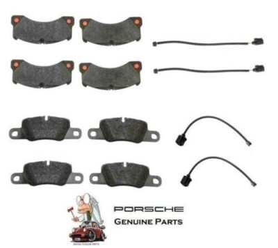 PORSCHE Front and Rear Brake Pads & Sensors Kit For Panamera 4S OER ...