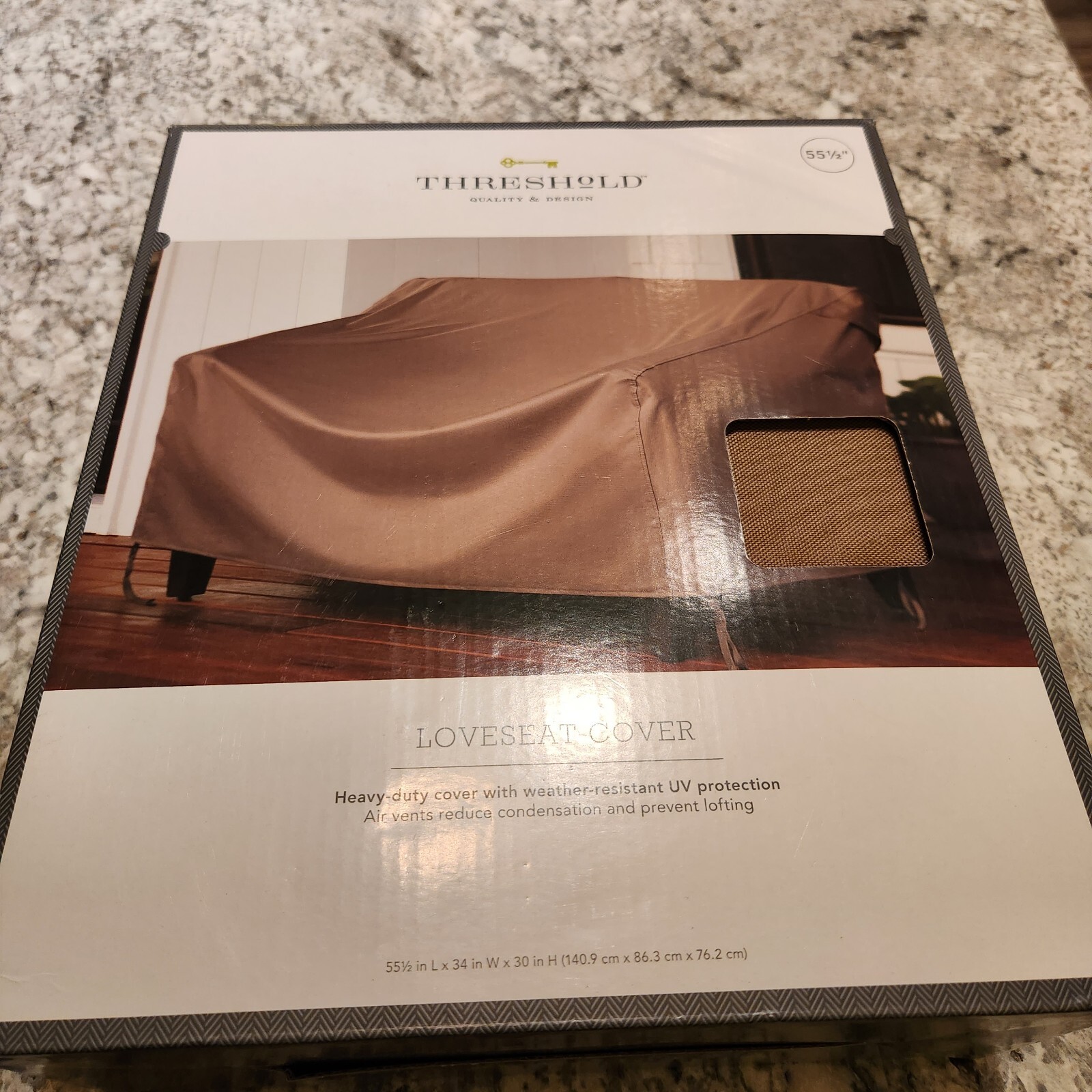 Threshold Quality & Design Loveseat Cover Weather Resistant UV ...