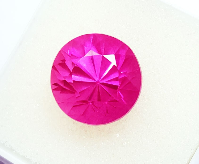 Natural Pink Sapphire 7.50 Ct GGL Certified Round Shape Loose Gemstone ...