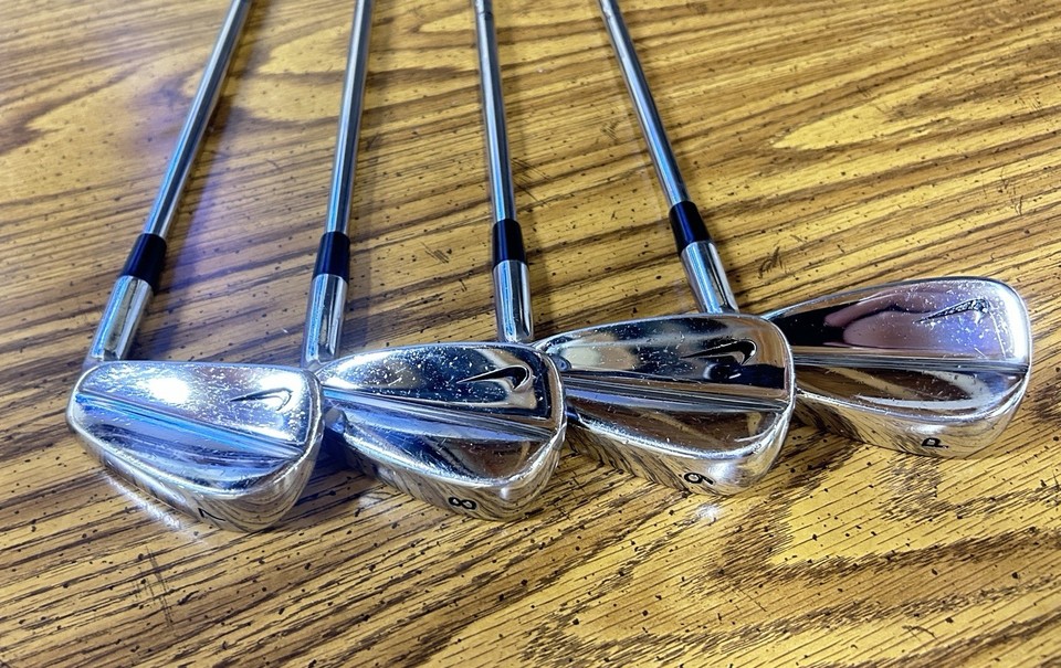 Beautiful Nike Forged MB Blades, 3-PW, Steel Stiff Shafts, 1 inch Long ...