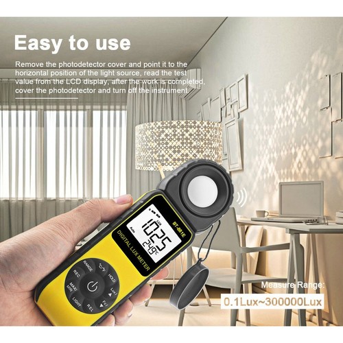 For BTMETER Digital Lux Meter 881E with Temperature Display and Memory ...