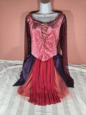 Sarah Sanderson Halloween Costume Hocus Pocus Velvet Corset Tutu Wench ...