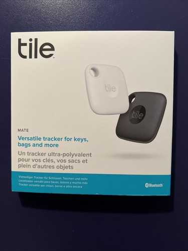 Tile Mate Tracker 2-Pack White/Black Model T1401N, T1401S Brand New ...