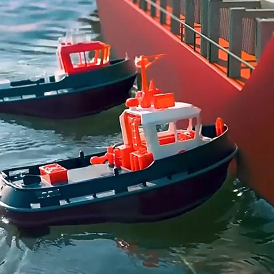 RC Electric Speed Boat Remote Control Durable Tugboat Ship Kids Adults ...