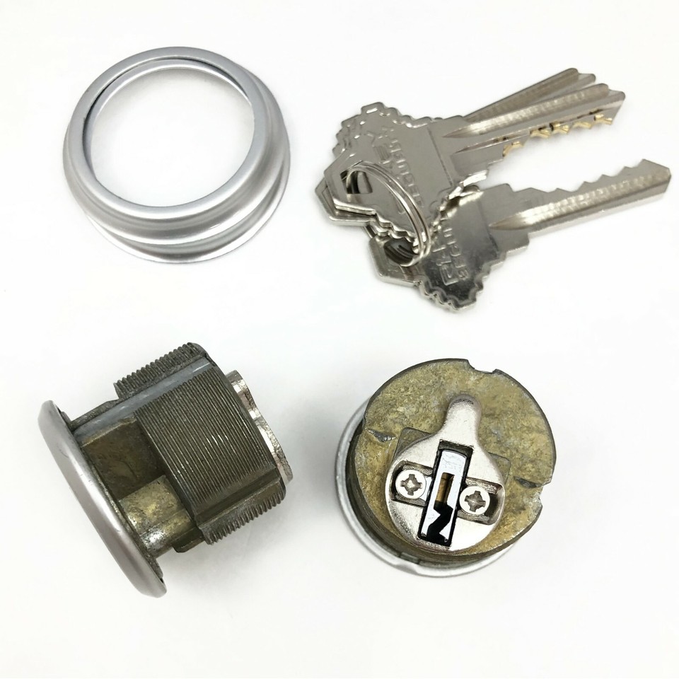 4 New Mortise Lock Cylinders 1" for Store Front Door Adams Rite Brass ...