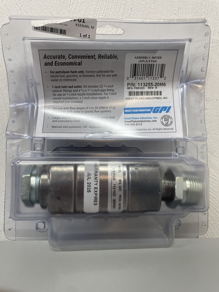 GPI 01A31GM ELECTRONIC DIGITAL FUEL METER NEW SEALED 31401113372 | eBay