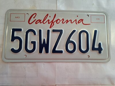 Vintage California License Plate. Expired. EXCELLENT CONDITION | eBay