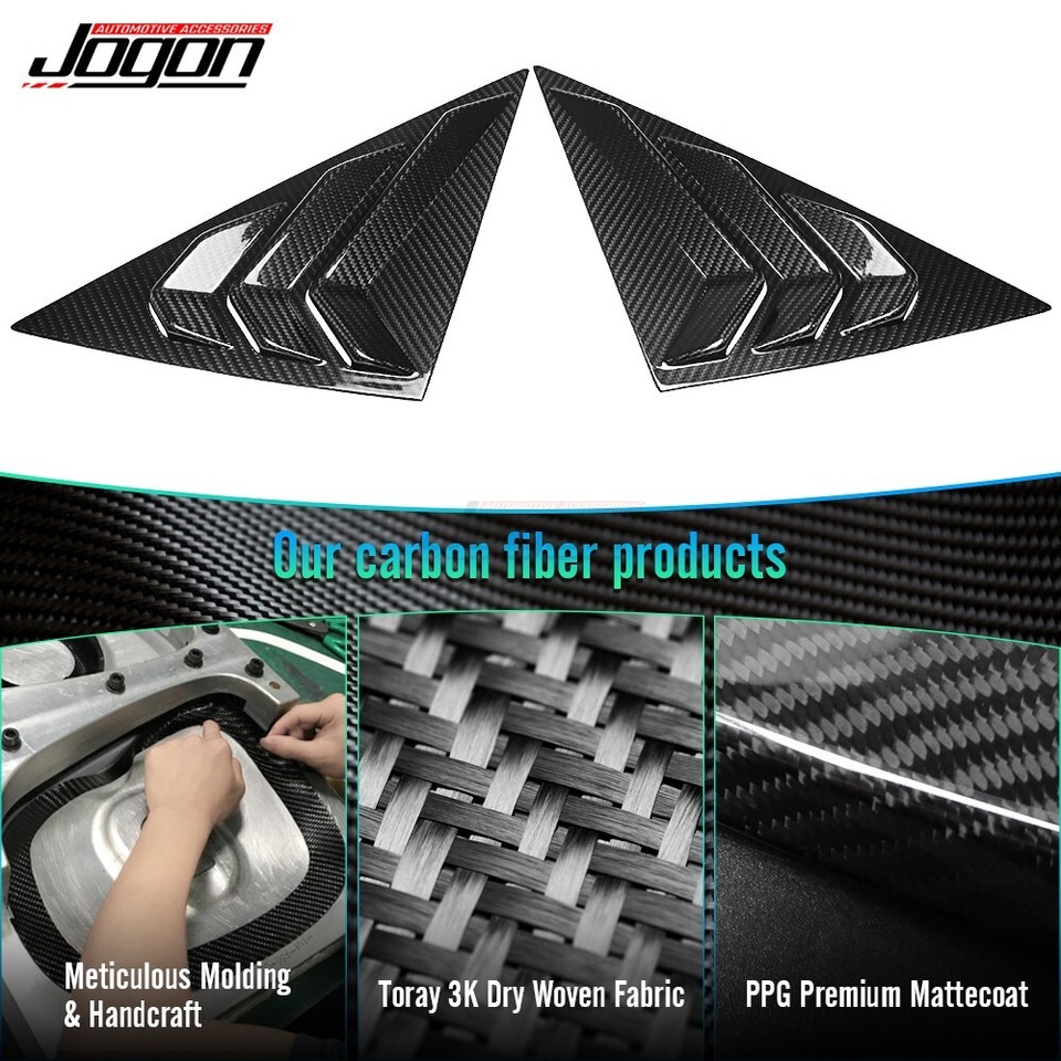 Carbon Fiber Quarter Window Louver Cover Trim For Acura Integra Type S ...