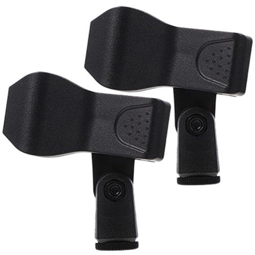 2 Pcs Microphone Clip for Handheld Microphones Mount Clamp Clips | eBay