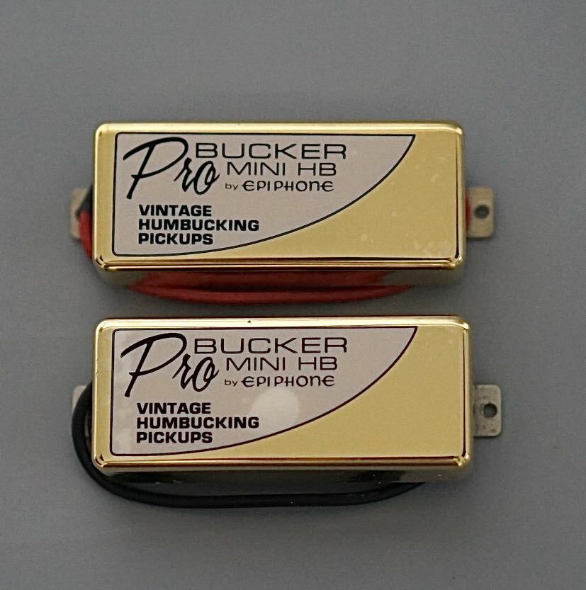 Epiphone Gold MINI ProBucker 2NECK+1 BRIDGE Electric Guitar Mini ...