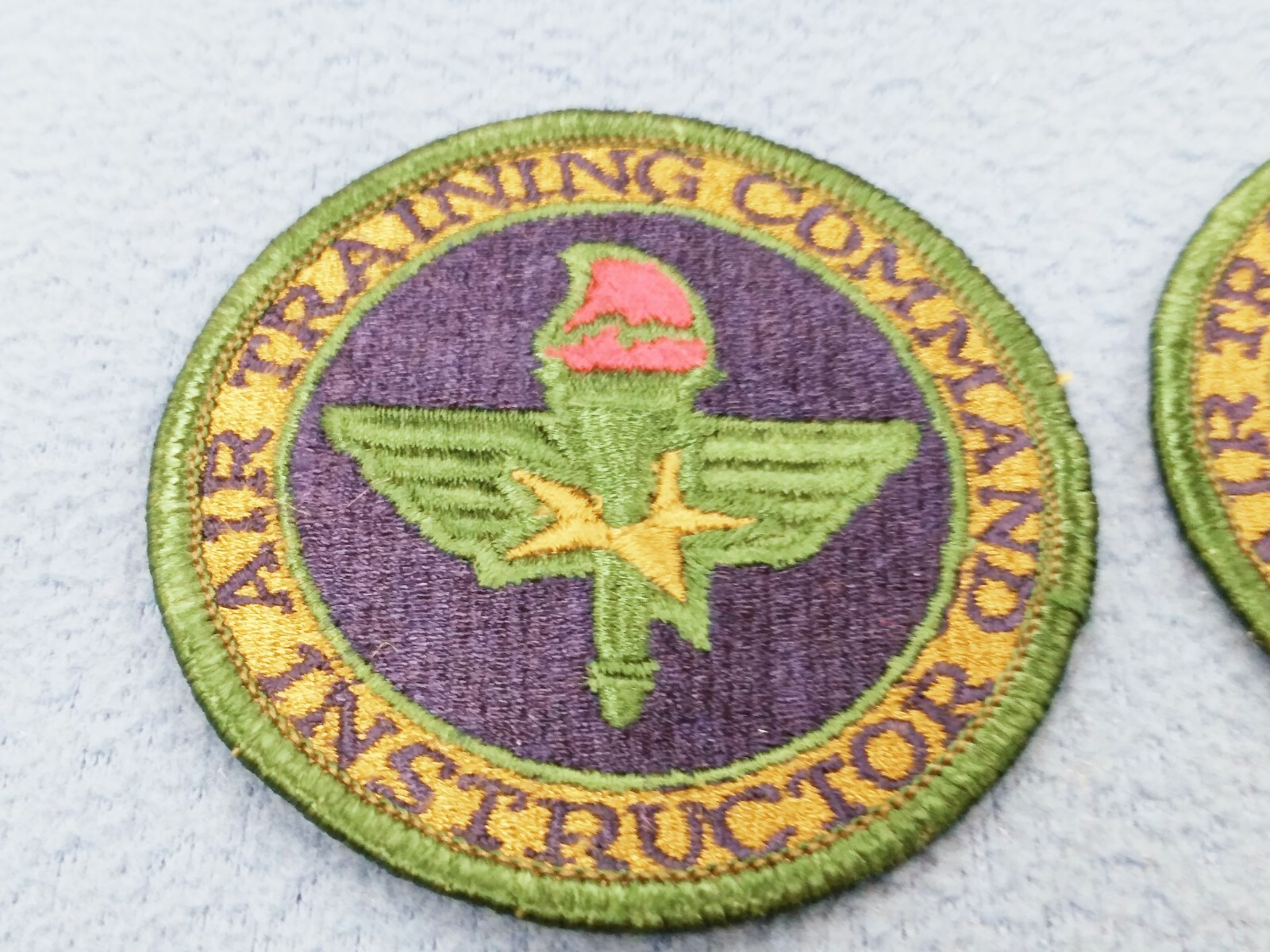 LOT OF 2 - US Air Force AIR TRAINING COMMAND INSTRUCTOR PATCHES - NEW ...