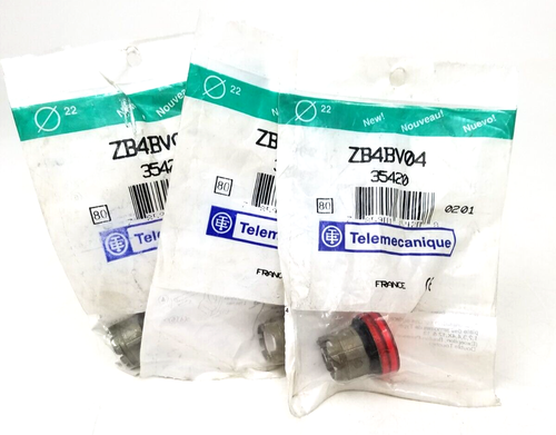ZB4BV04 / 35420 Telemecanique Lot of 3 RED Pilot Light NEW *NEXT DAY ...