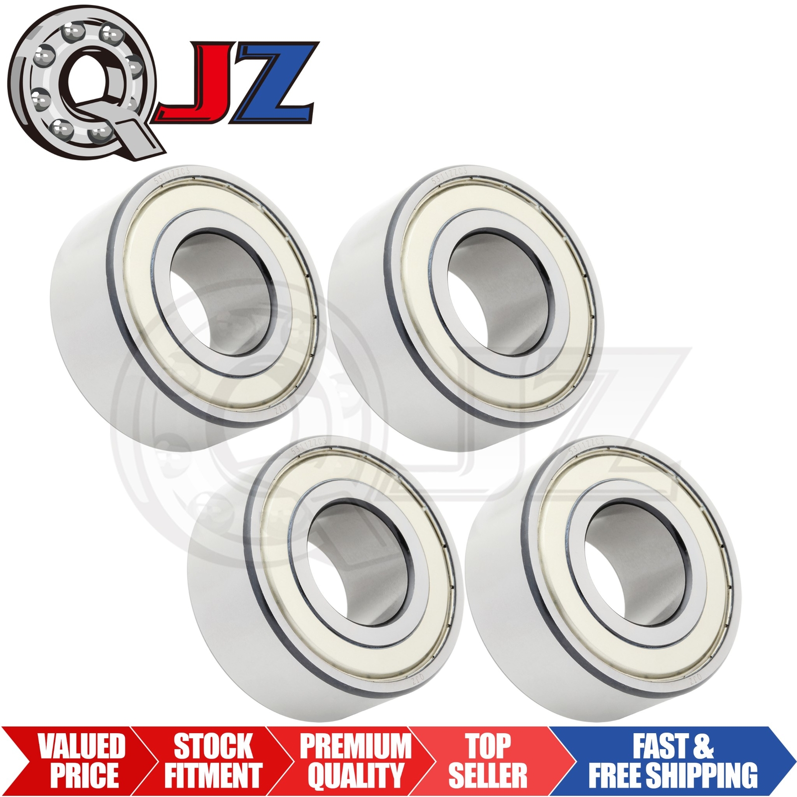 [Qty.4] 5311-ZZ New Angular Contact Ball Bearing [55mm ID x 120mm OD x ...