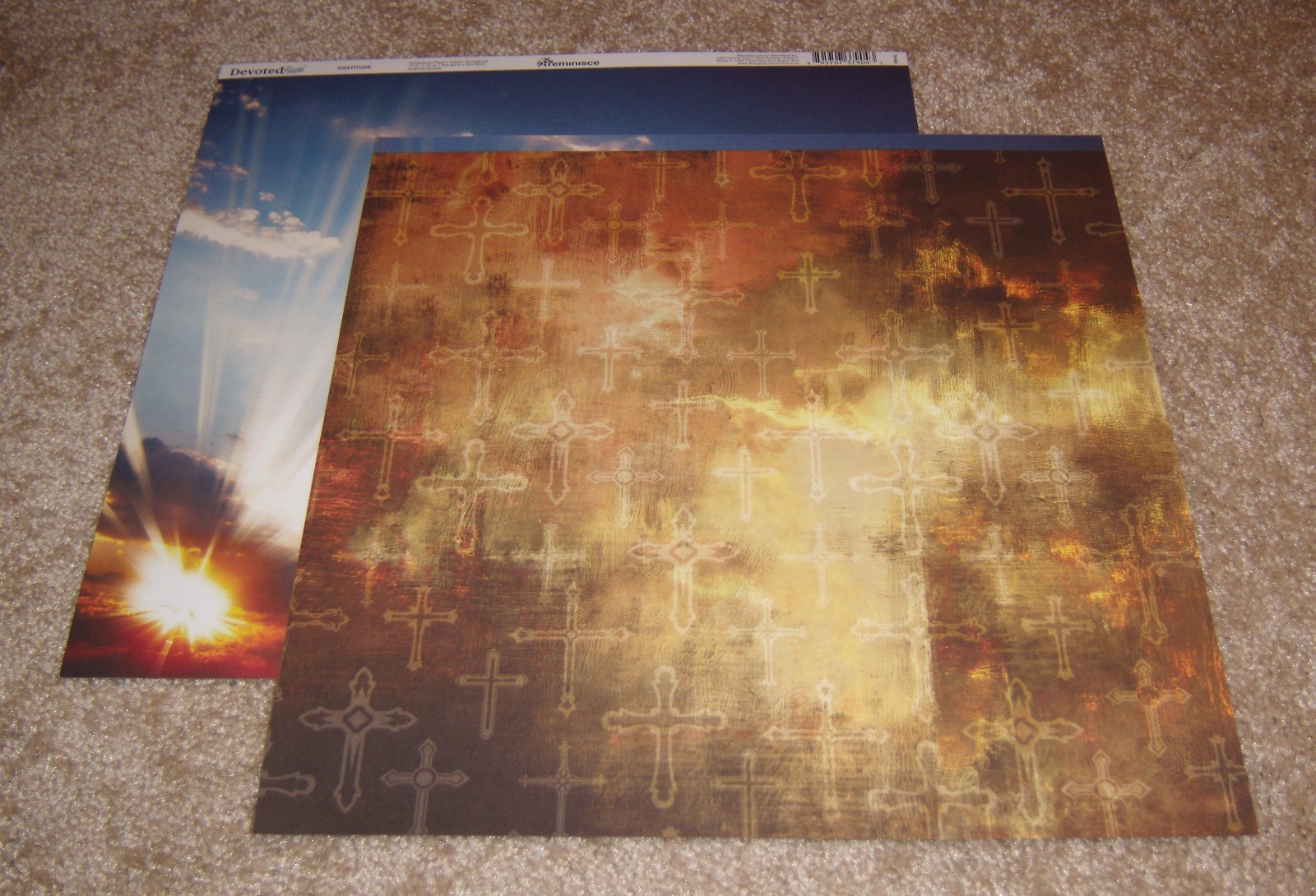 Reminisce Design 12x12 Paper (2) ~ Devoted Faith Collection ...