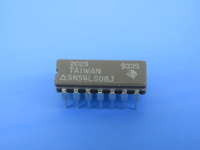 TI SN54LS08J Qty of 10 per Lot AND Gate 4-Element 2-IN Bipolar 14-Pin ...
