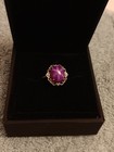 Rare Vintage Star Ruby Ring In Beautifully Filigreed 14kt White Gold ...