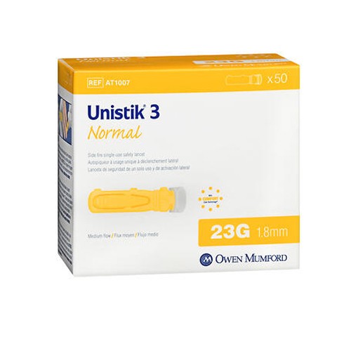 Normal Safety Lancets 23G 1.8Mm 23G 50 Count By Unistik 3 | eBay