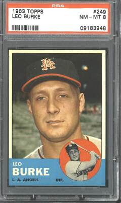 1963 Topps #249 Leo Burke - PSA 8 | eBay