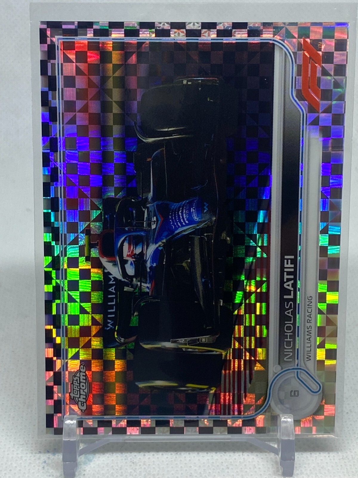 2022 Topps Chrome Formula 1 F1 #123 Nicholas Latifi Checker Refractor ...