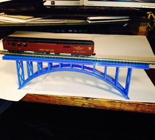 N Scale BIG Truss Arch Bridge 9.5" Length Model Train Scenery White ...