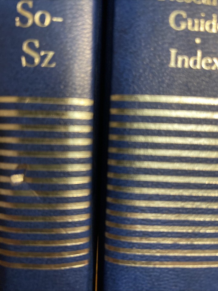 1980s World Book Encyclopedia Set 1-22 Blue Hardcover Complete Set ...