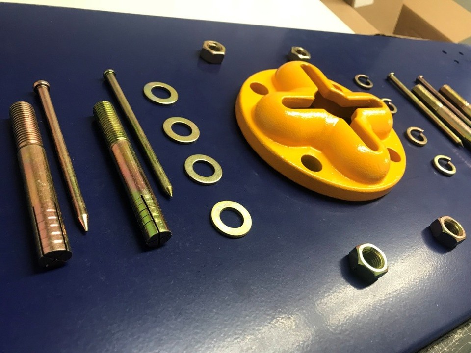 AUTO BODY FLOOR SYSTEM ANCHOR POT SET WITH 4 SLOTS BOLTS INCLUDED | eBay