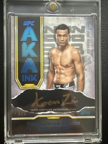 2024 Topps UFC - AKA Ink Gold Auto - The Korean Zombie 🔥🔥 1/1 🔥🔥 | eBay