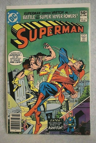 DC Superman #356 Superman Verses Vartox "Battle of the Super-Hyper ...