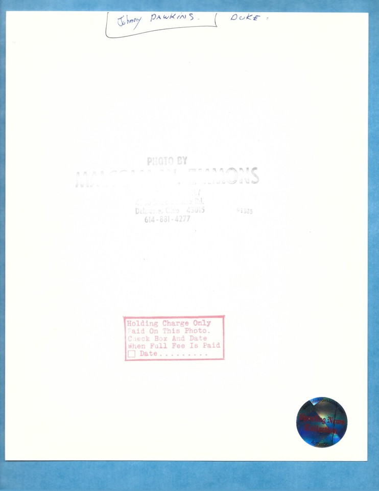 Duke Blue Devils Johnny Dawkins 24 (1985) Malcom Emmons Press Photo 2 ...