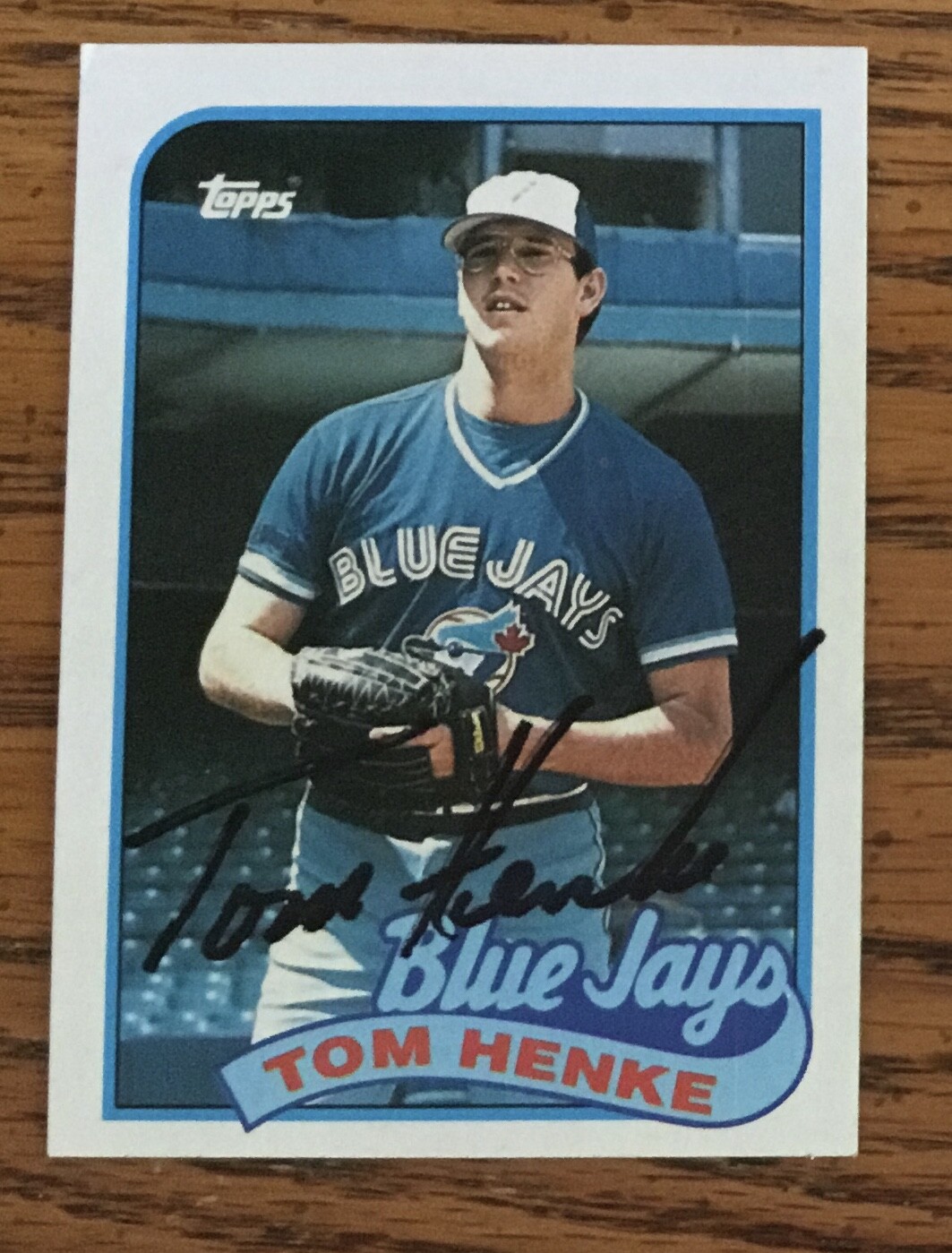 Tom Henke Topps Signed Autographed Baseball Card Toronto Blue Jays | eBay