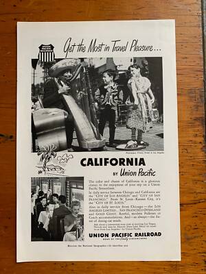 Vintage 1950s Union Pacific Railroad Ad | eBay