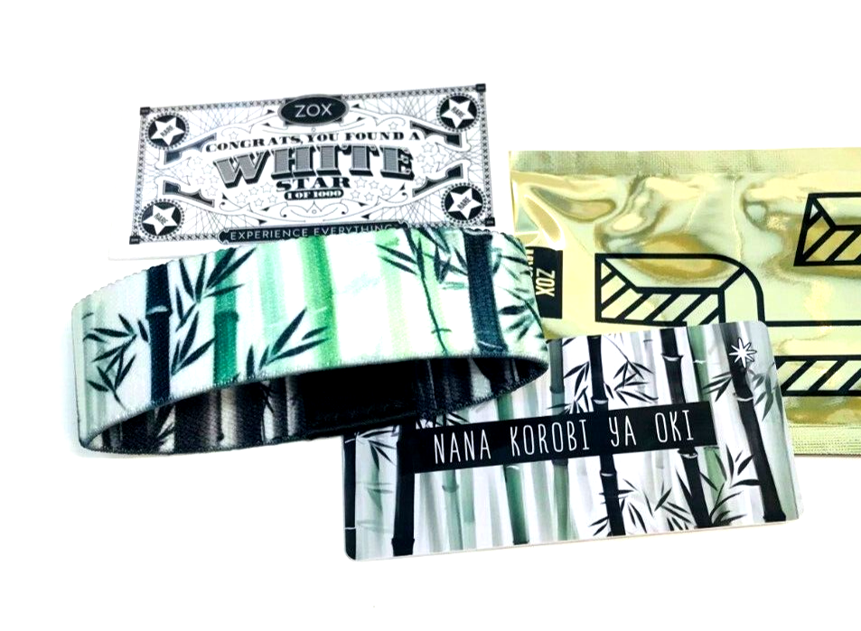 ZOX **NANA KOROBI YA OKI** White Star Strap Small Mystery Wristband New ...