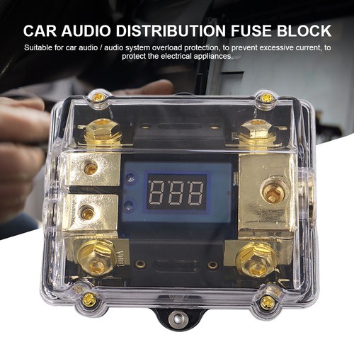1 Way in 2 Way Out Car Audio Fuse Box with 24V 100A ANL Fuse for Truck ...