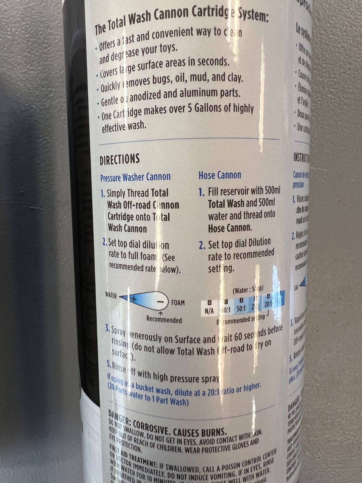 Total Wash Off-Road Cannon Kit WR Performance MX ATV UTV Soap Cleaner ...