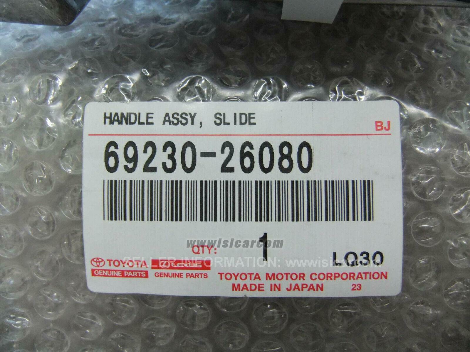 TOYOTA HIACE KDH206-SPREY HANDLE ASSY REAR DOOR OUTSIDE, RH 69230-26080 ...