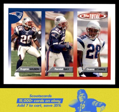 2005 Topps Total Duane Starks / Eugene Wilson / Randall Gay #431 ...