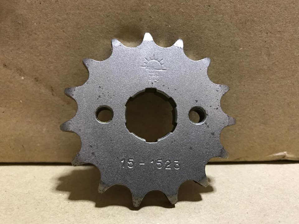 HONDA CA95 CB100 CB125 CL100 XL100 XL125 XL185FRONT SPROCKET DRIVE 15T ...