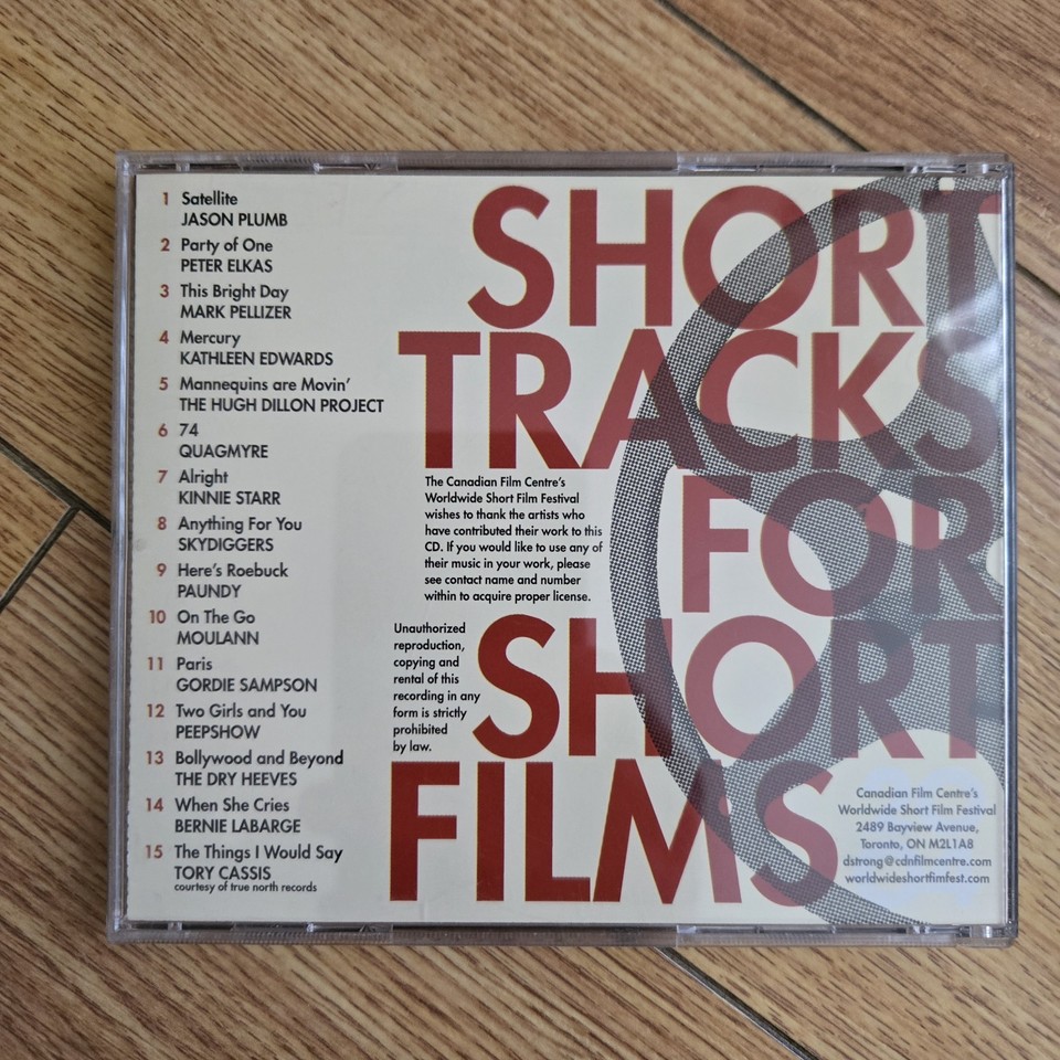 RARE PROMO: Short Tracks For Short Films (CD Canadian Film Centre 2004 ...