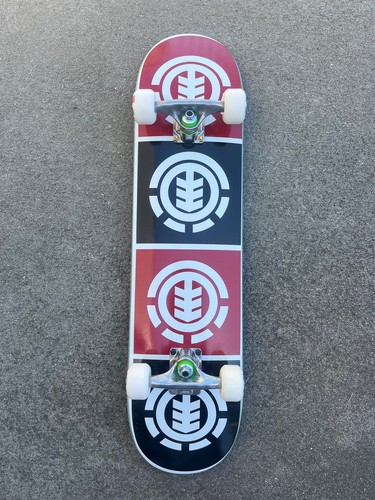 Element Mini Logo Globe Skateboard Comp Red Blue 7.5 | eBay