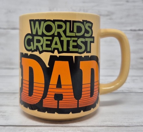 Vintage 1986 Paula World's Greatest Dad Ceramic Coffee Tea Cup Mug ...