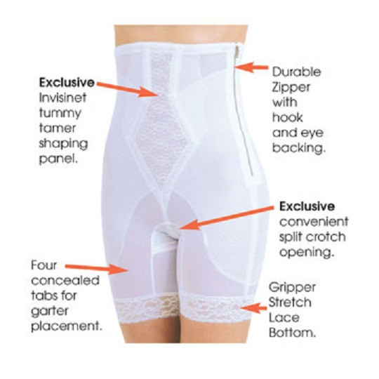Rago High Waist Long Leg Shaper with Zipper Style 6228 | eBay