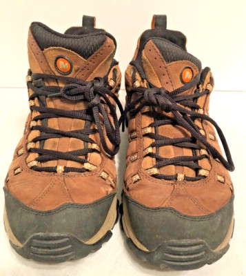 Merrell Continuum vibram hiking shoe all leather water proof size 8 | eBay