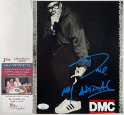 Darryl McDaniels Signed Run-DMC 8x10 Photo Q Autograph Hip Hop DMC JSA ...
