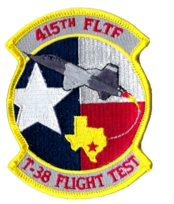PATCH USAF 415TH FLIGHT TEST FLTF RANDOLPH AFB B5-3 | eBay