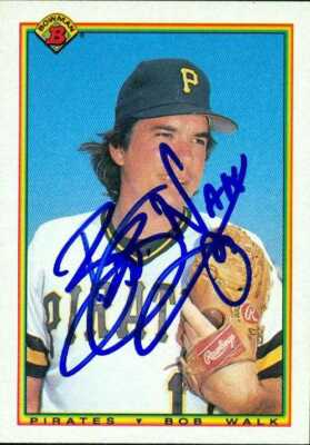 Bob Walk autographed Baseball Card (Pittsburgh Pirates) 1990 Bowman ...
