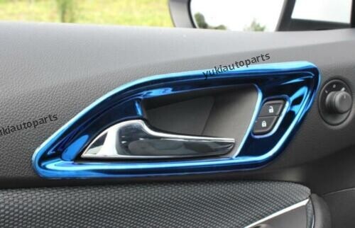 For Chevrolet Cruze 2016-2019 Blue Titanium Inner Door Handle Cover ...