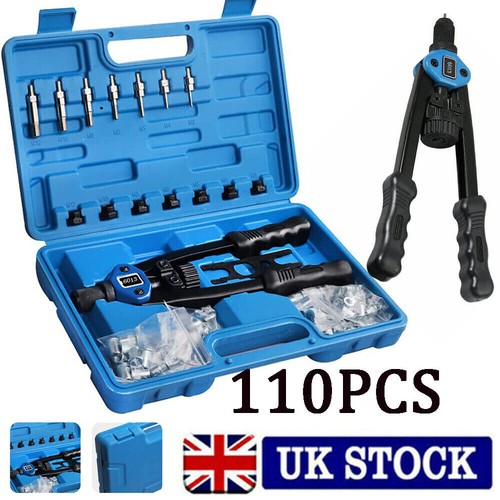 Professional Hand Nut Tool M3- M12 Rivet Repair Kit Riveter Rivnut Gun ...
