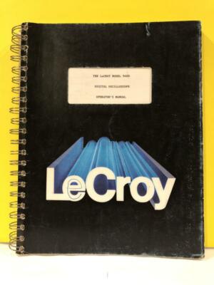 LeCroy Model 9400 Digital Oscilloscope Operator's Manual | eBay