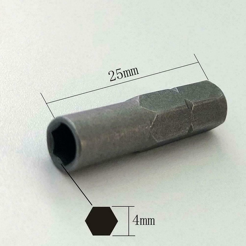 1/4" (6.35mm) Hex Shank To 4 Mm Driver Socket Bit Adapter Y8P9 hot 4 ...